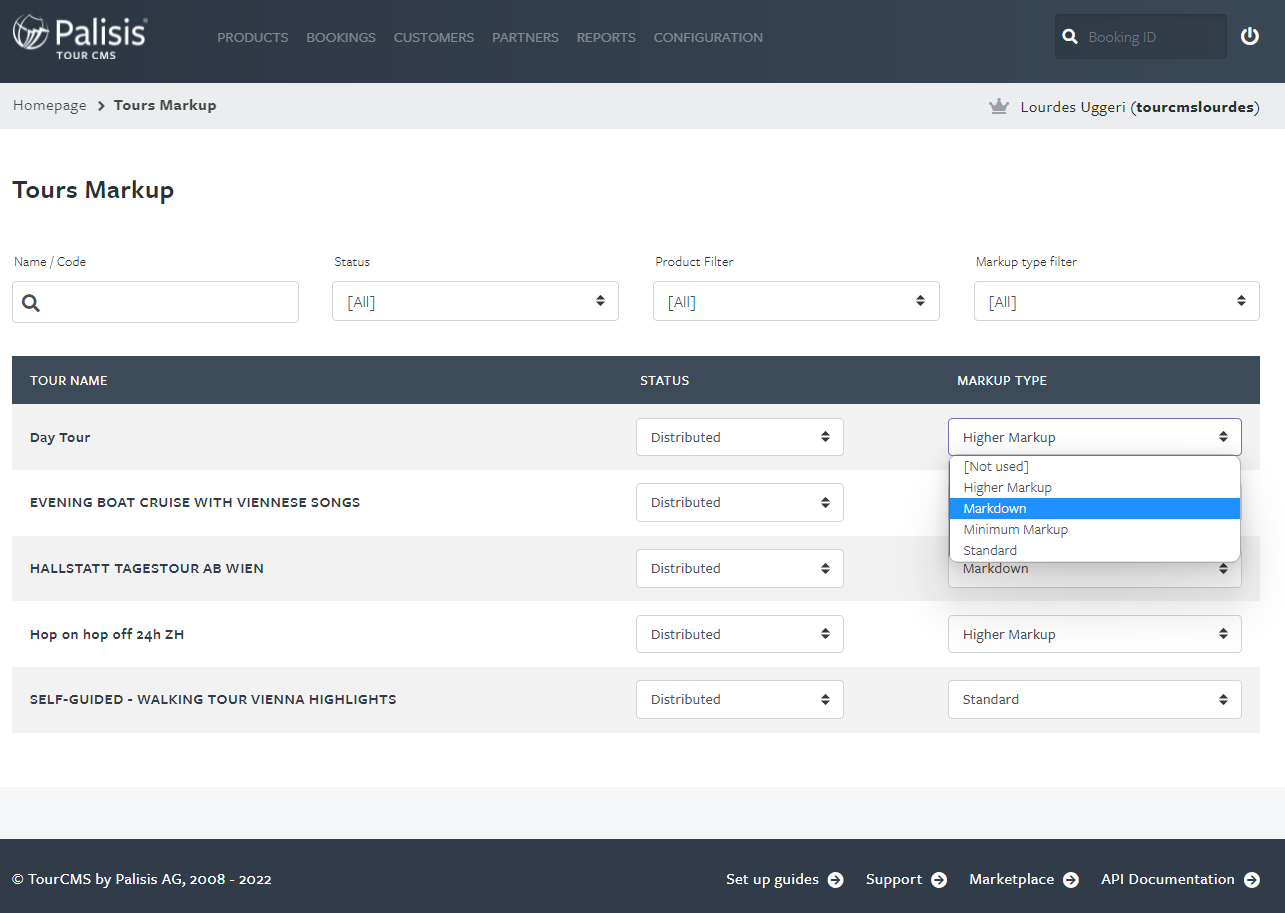 Mark-up & down (article) – TourCMS
