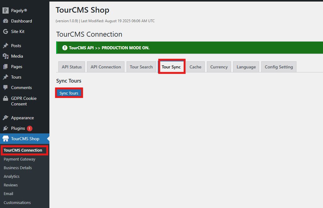 WordPress Template for Gray Licensees | Tours pages – TourCMS